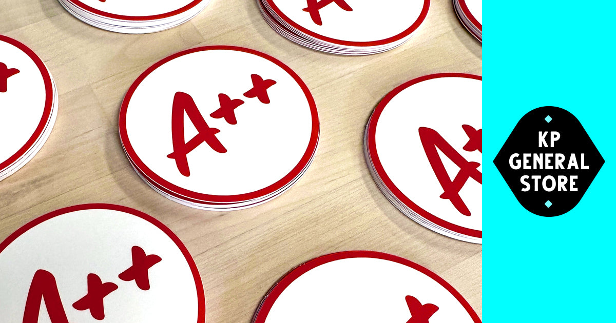 A++ Vinyl Sticker | Show Appreciation With This Sticker | KP General Store